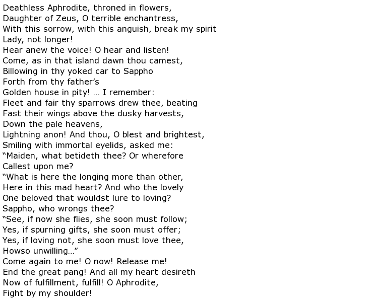 Ode Poems My Poetic Side